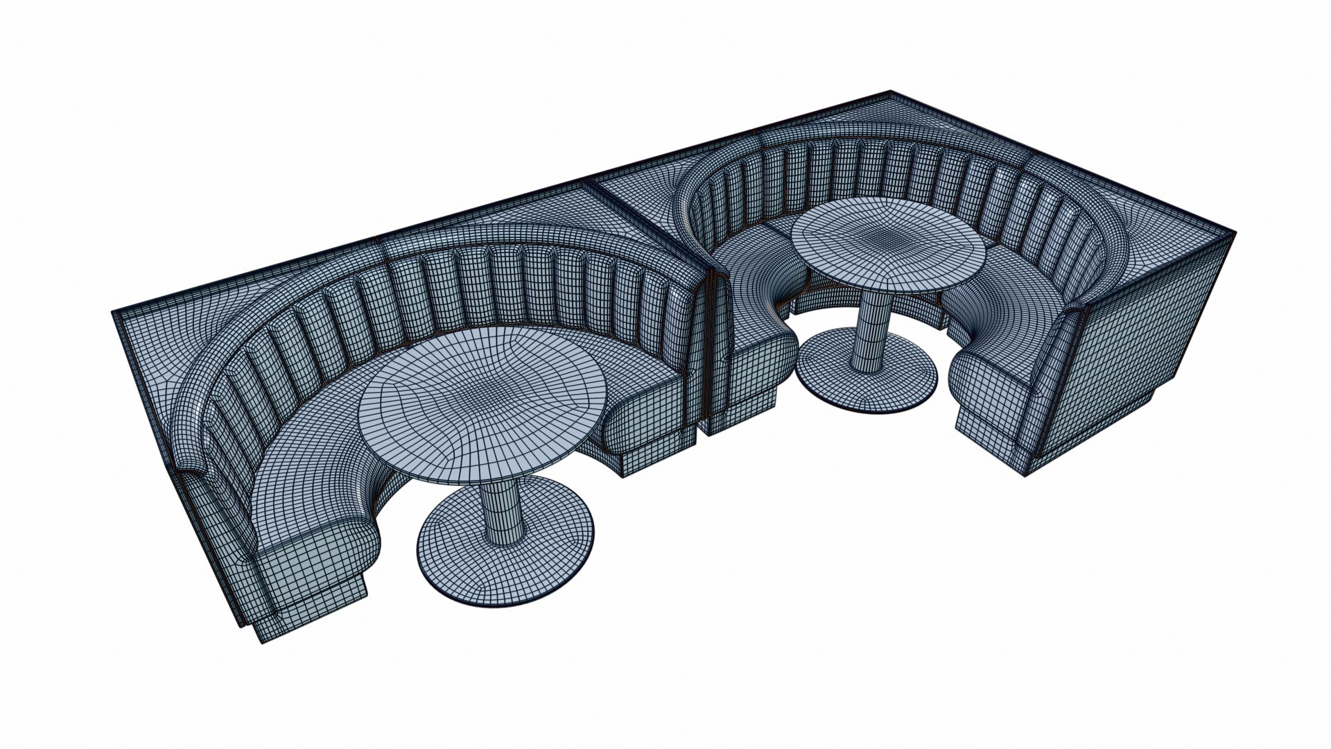 3D Bar Booths Model - TurboSquid 2107757