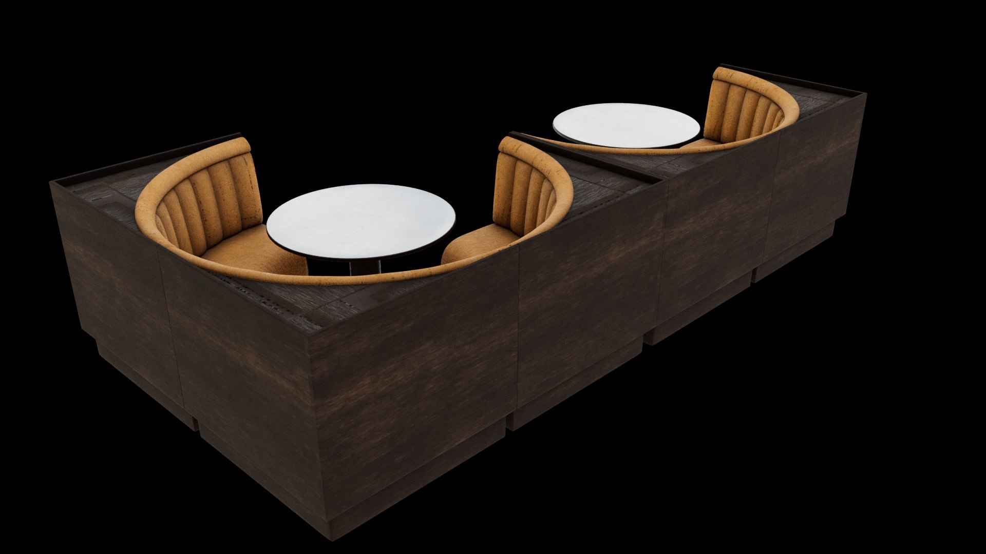 3D Bar Booths Model - TurboSquid 2107757