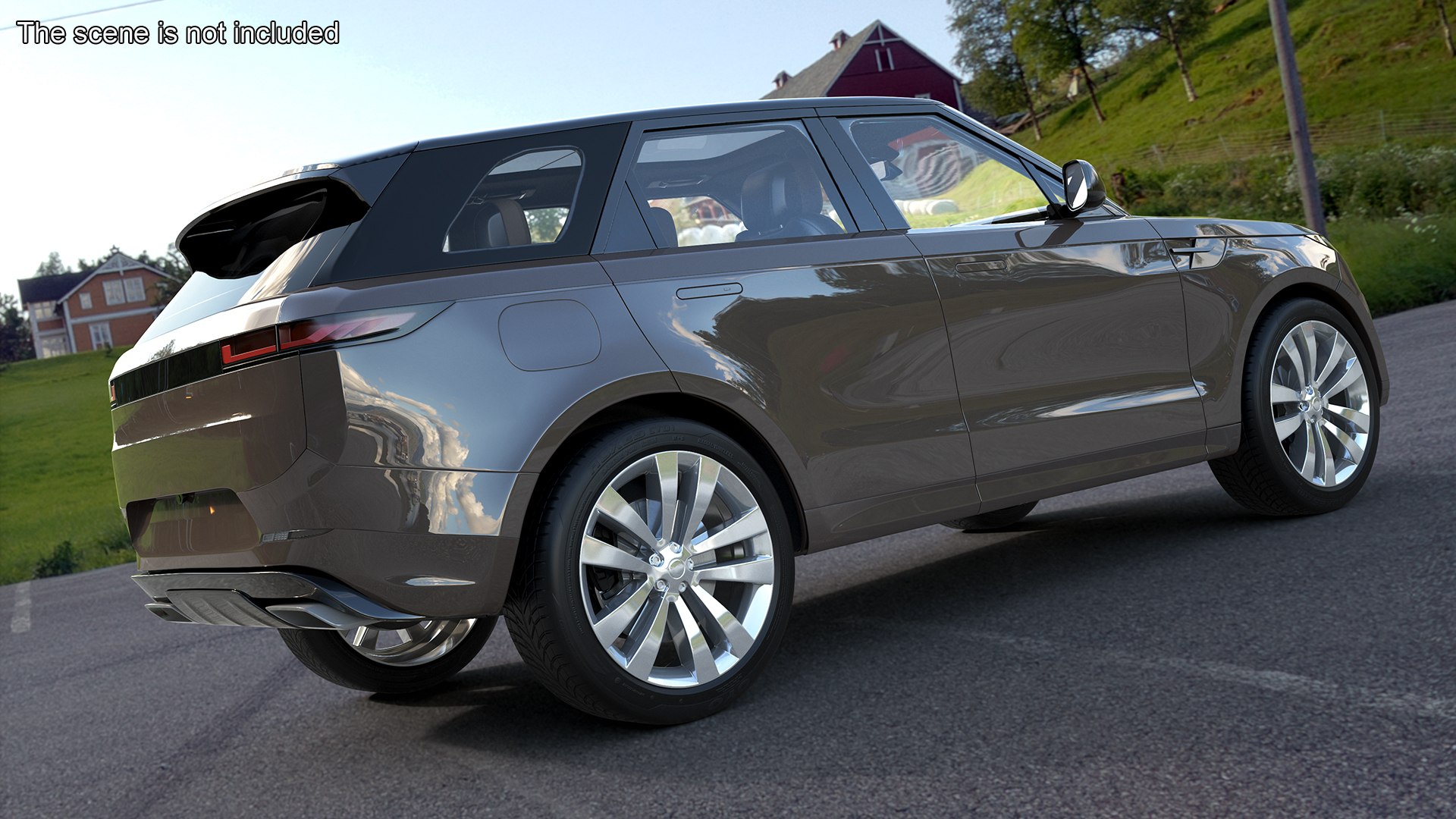 Luxury Sport SUV Brown Simplified Model - TurboSquid 2384808