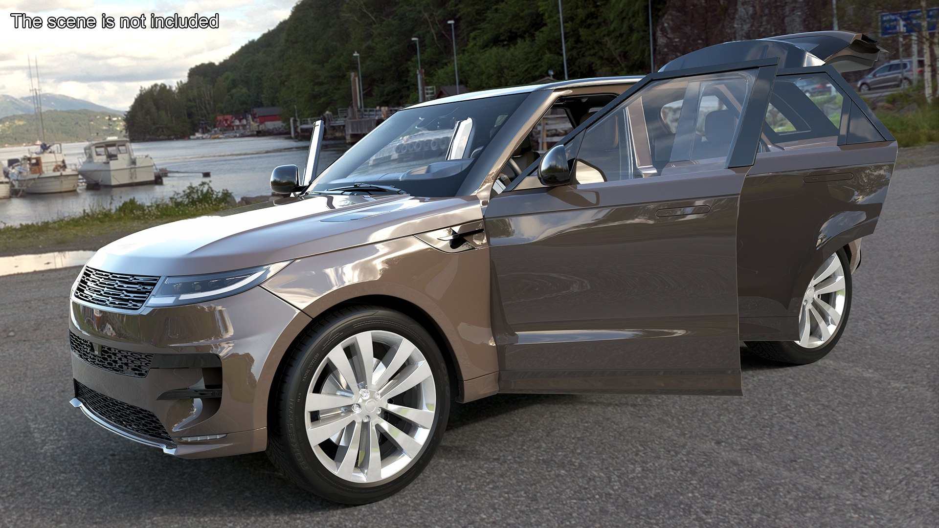 Luxury Sport SUV Brown Simplified Model - TurboSquid 2384808