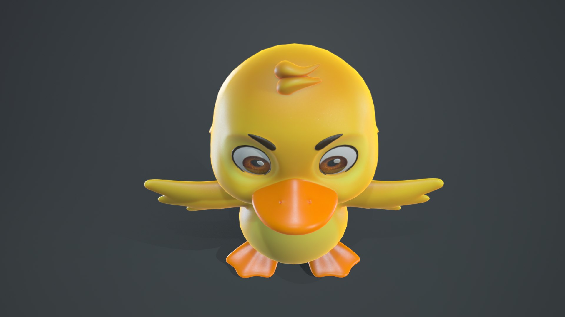 Cartoon Duck 3D Model - TurboSquid 2429045