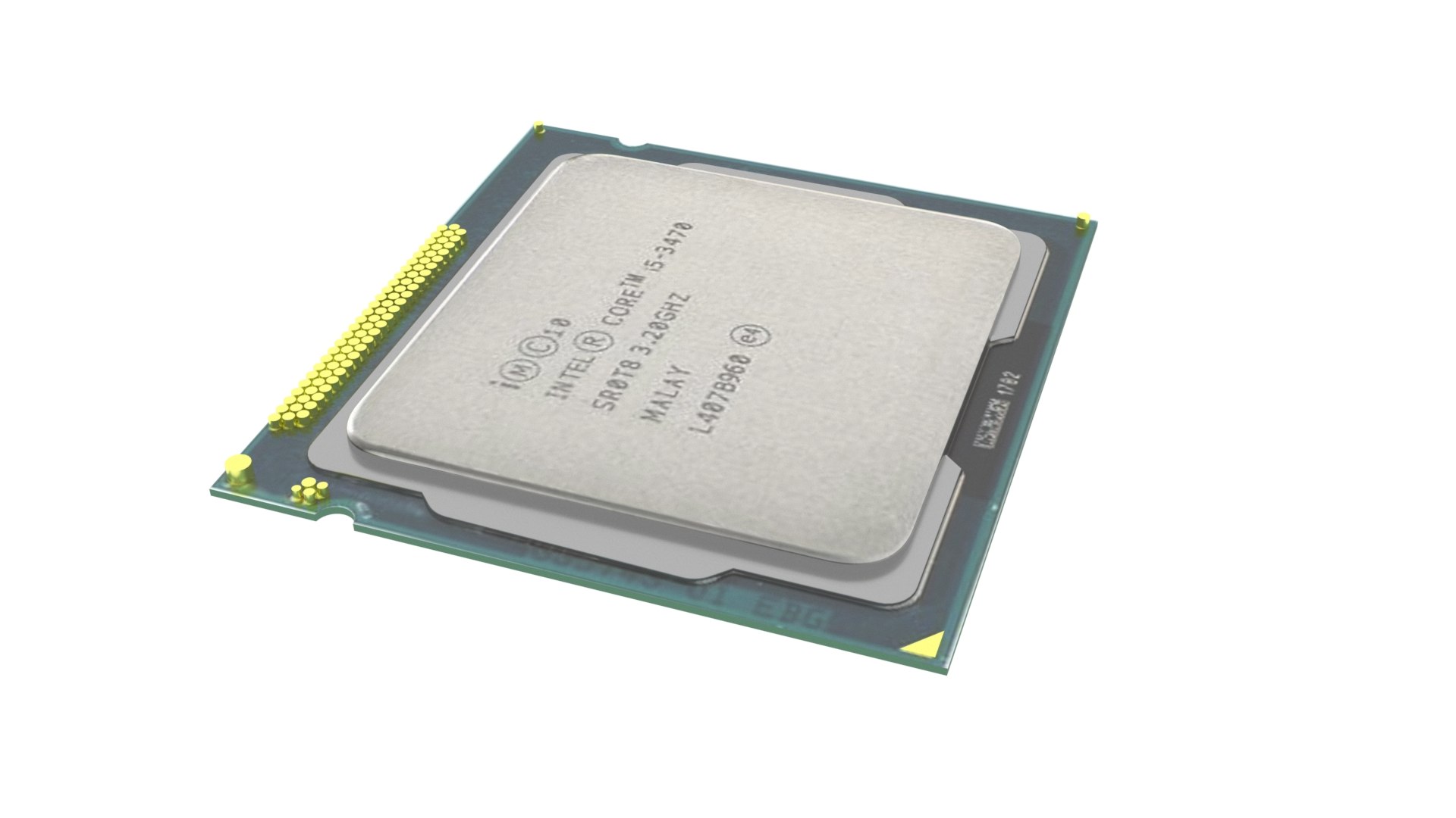 Intel Core I5-3470 Processor 3D Model - TurboSquid 1753362