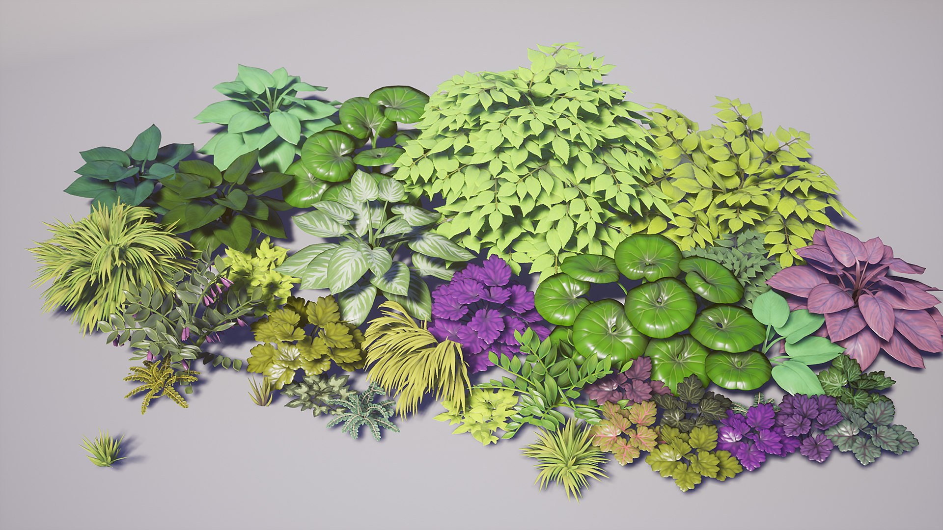 Garden Foliage Pack 3D model - TurboSquid 2086713