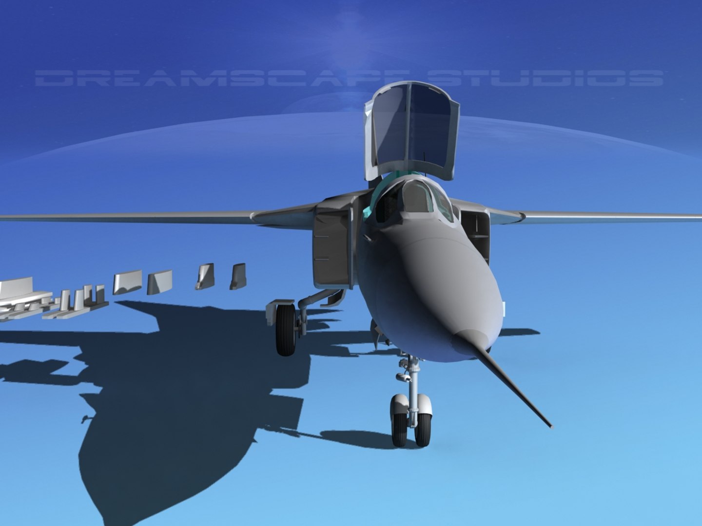 3d dxf mig-23 flogger b fighter