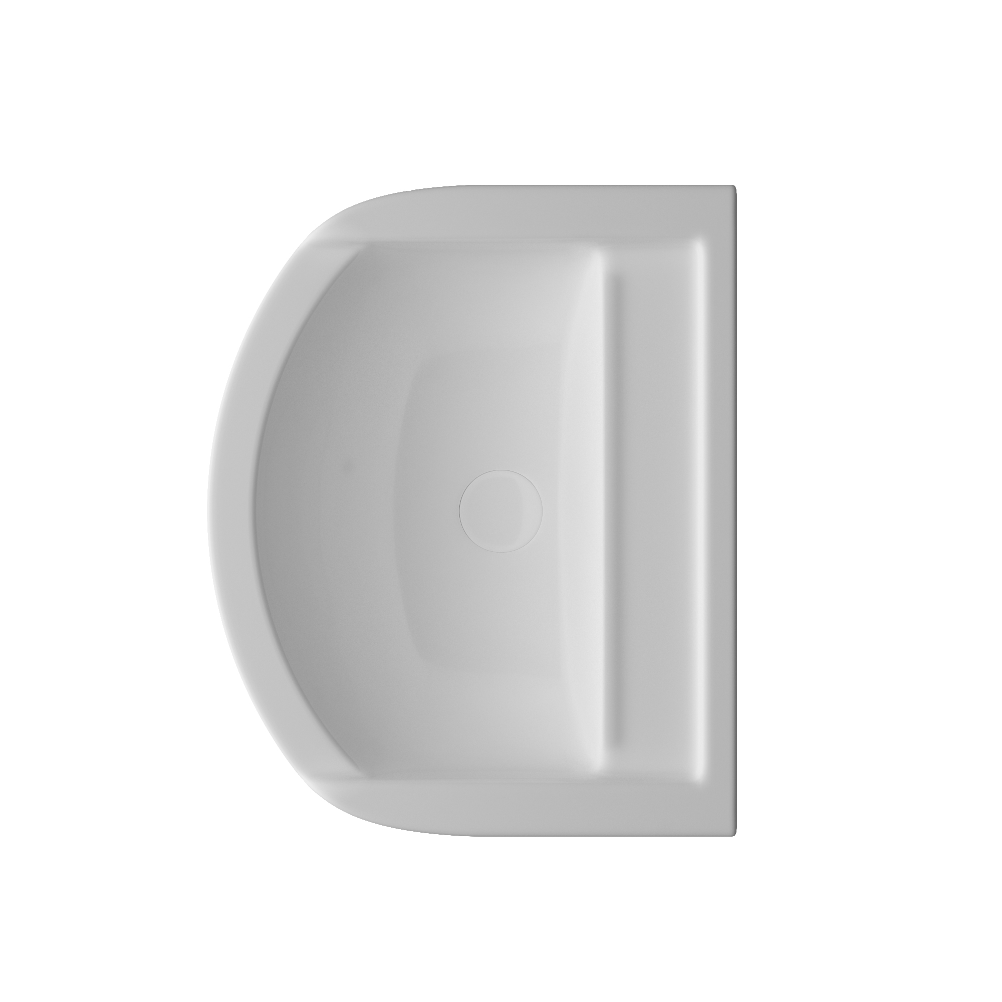 3D wall hung half wash basin model - TurboSquid 1694162