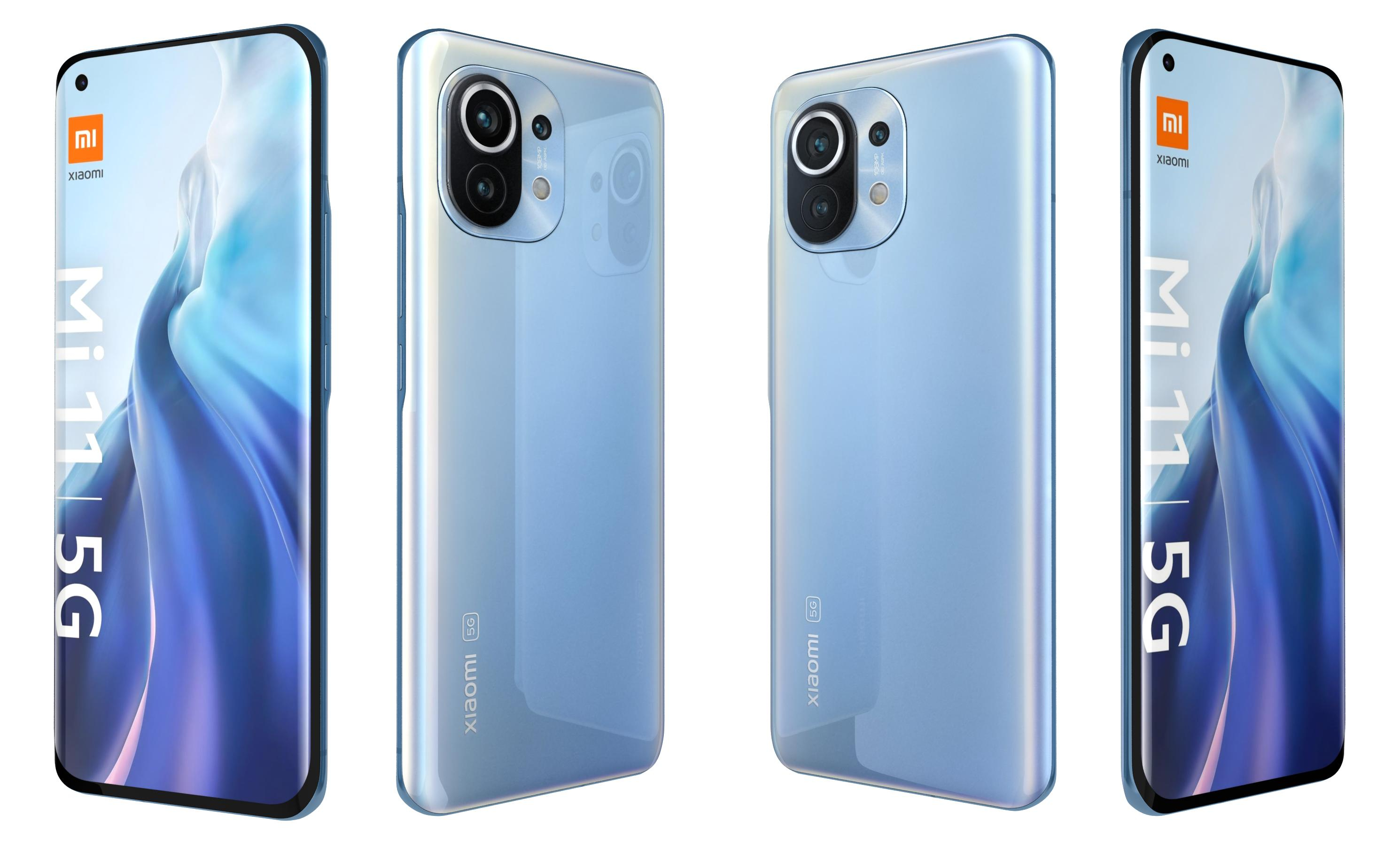 Xiaomi Mi 11 5G todas as cores Modelo 3D - TurboSquid 1702260