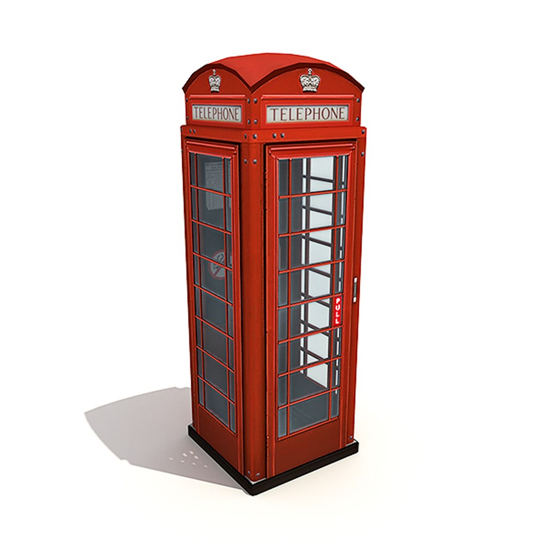 English Phonebooth 3d Model