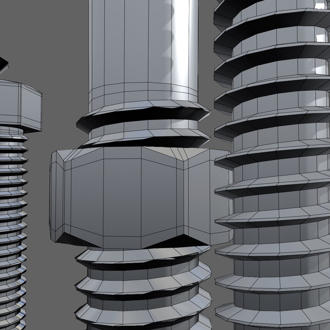 Screws 3D Model - TurboSquid 1537798