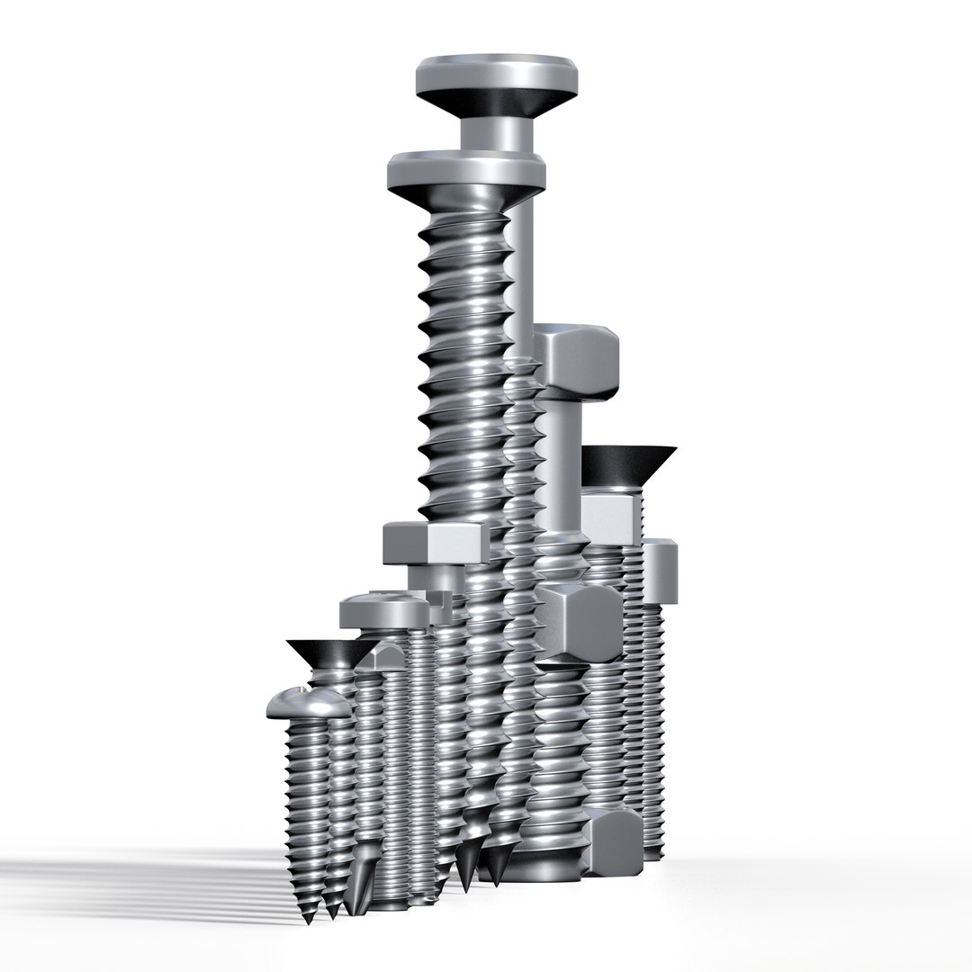 Screws 3D Model - TurboSquid 1537798