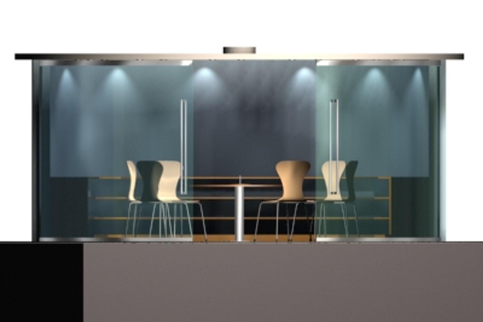 3d model office interior pod