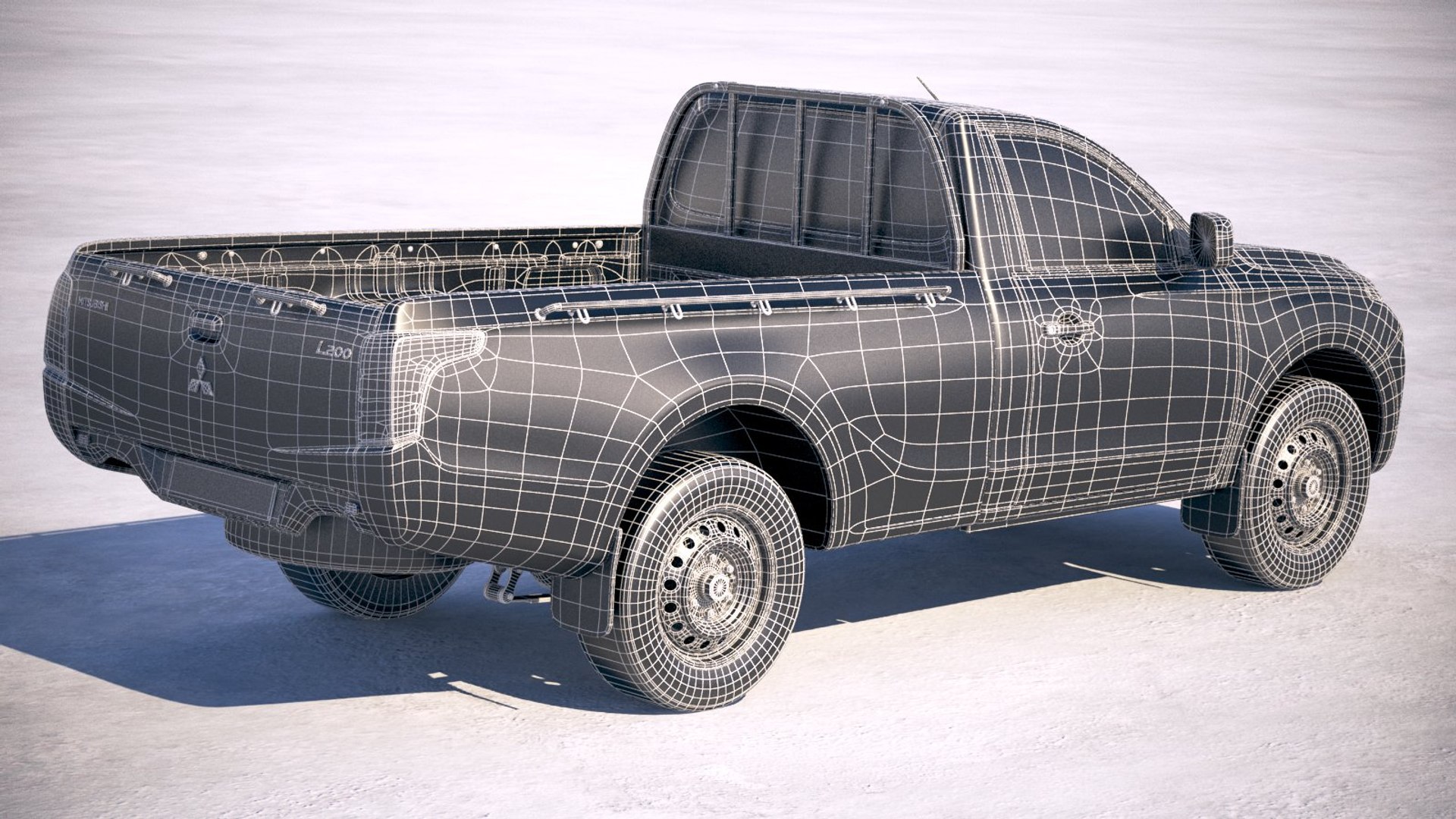 Mitsubishi L200 Single 3D Model - TurboSquid 1351358