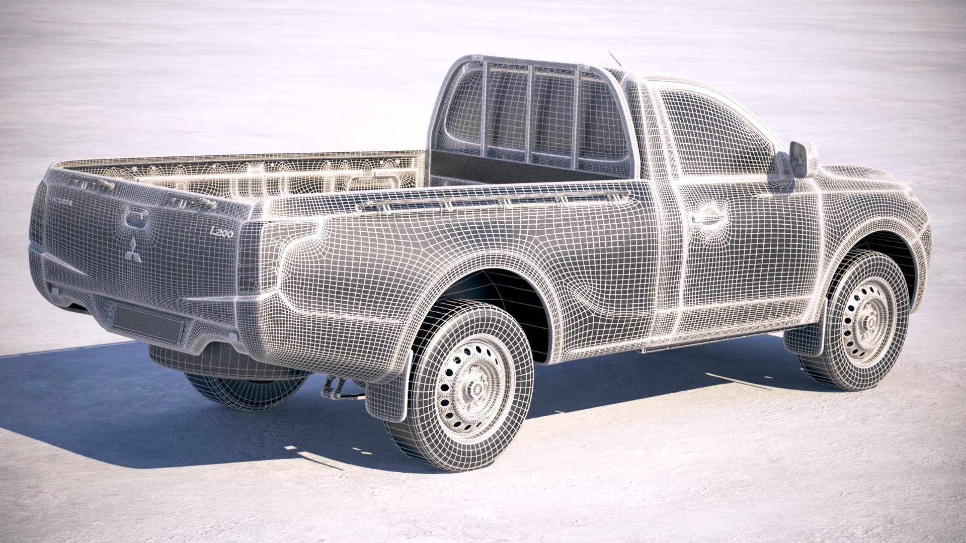 Mitsubishi L200 Single 3D Model - TurboSquid 1351358