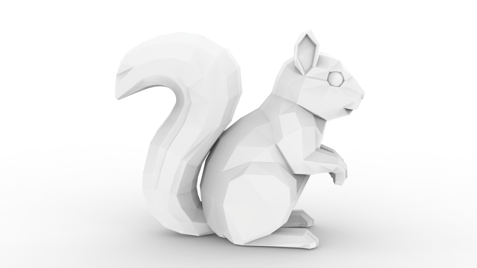 Low Poly Squirrel 3D Model Geometric Print STL 3D Print Model 3D Model - TurboSquid 2438457
