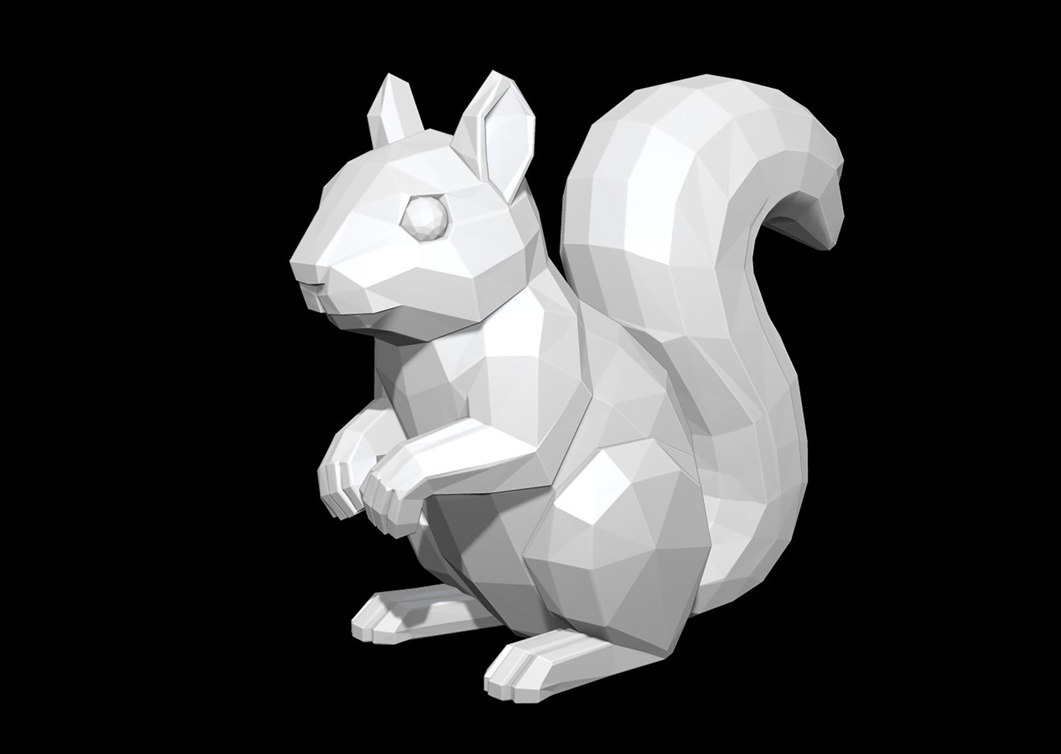 Low Poly Squirrel 3D Model Geometric Print STL 3D Print Model 3D Model - TurboSquid 2438457