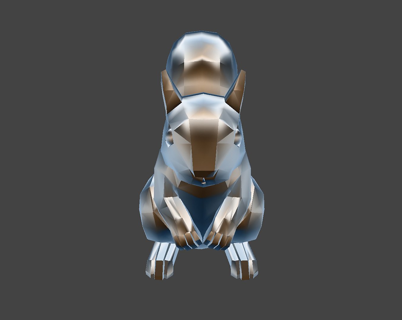 Low Poly Squirrel 3D Model Geometric Print STL 3D Print Model 3D Model ...