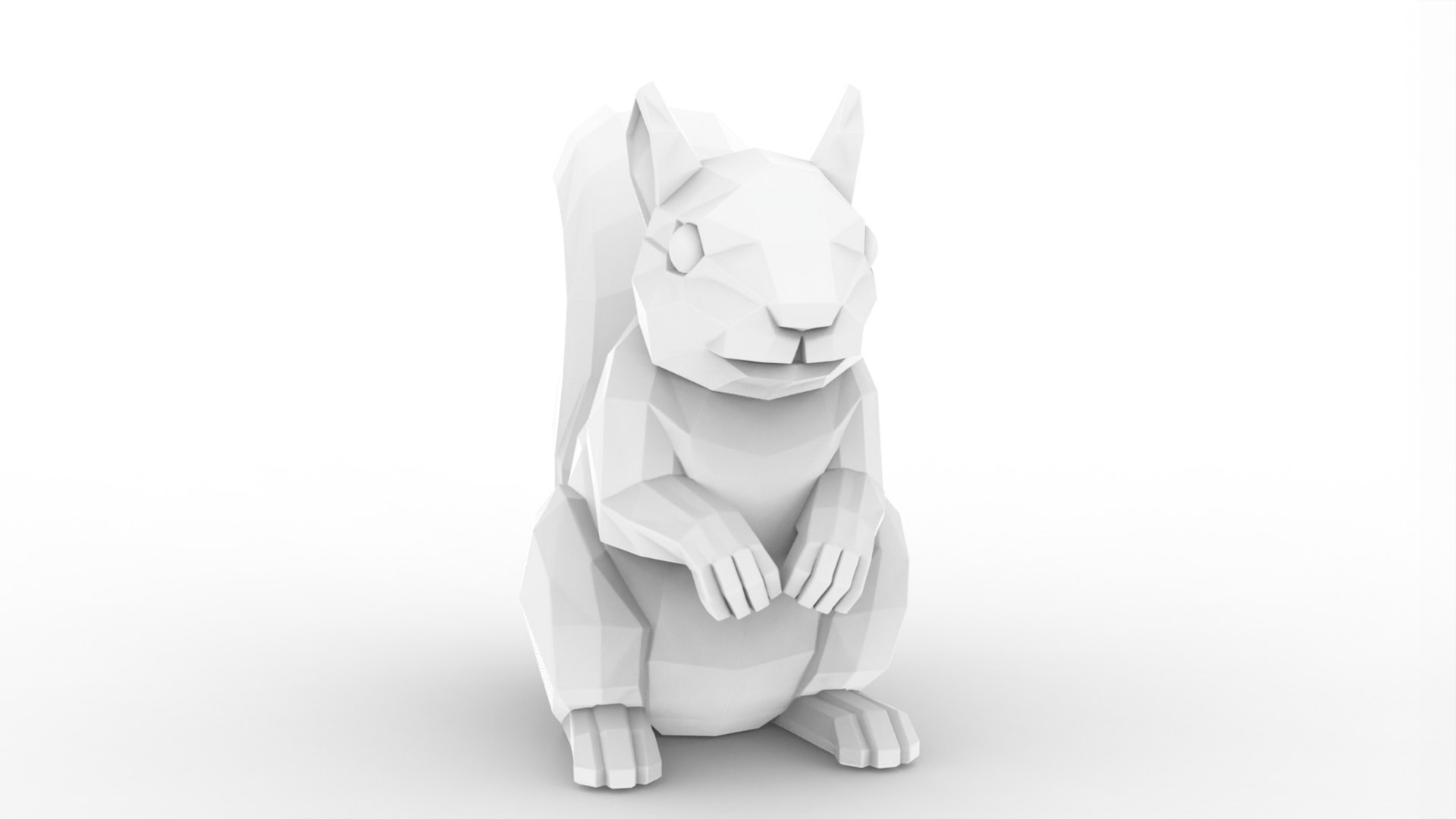 Low Poly Squirrel 3D Model Geometric Print STL 3D Print Model 3D Model - TurboSquid 2438457
