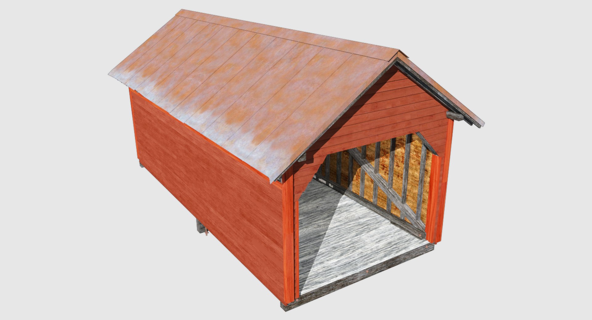 Covered Bridge Model - TurboSquid 1422848