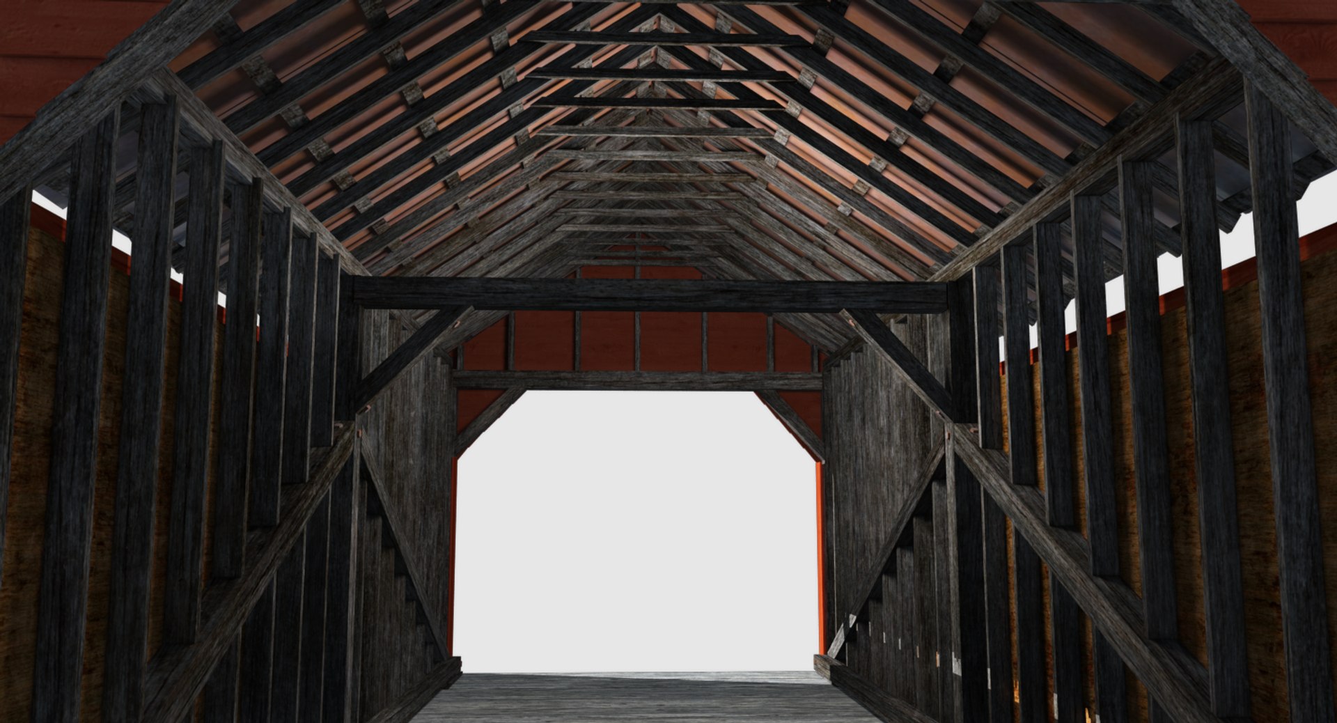 Covered Bridge Model - TurboSquid 1422848