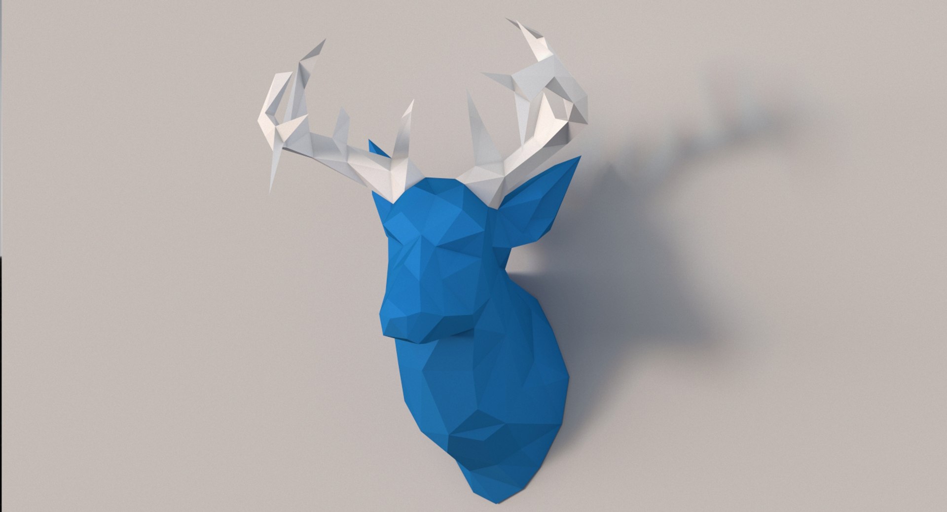 Deer Head Paper 3d Model
