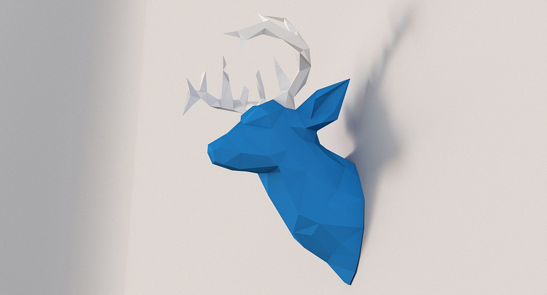 Deer Head Paper 3d Model