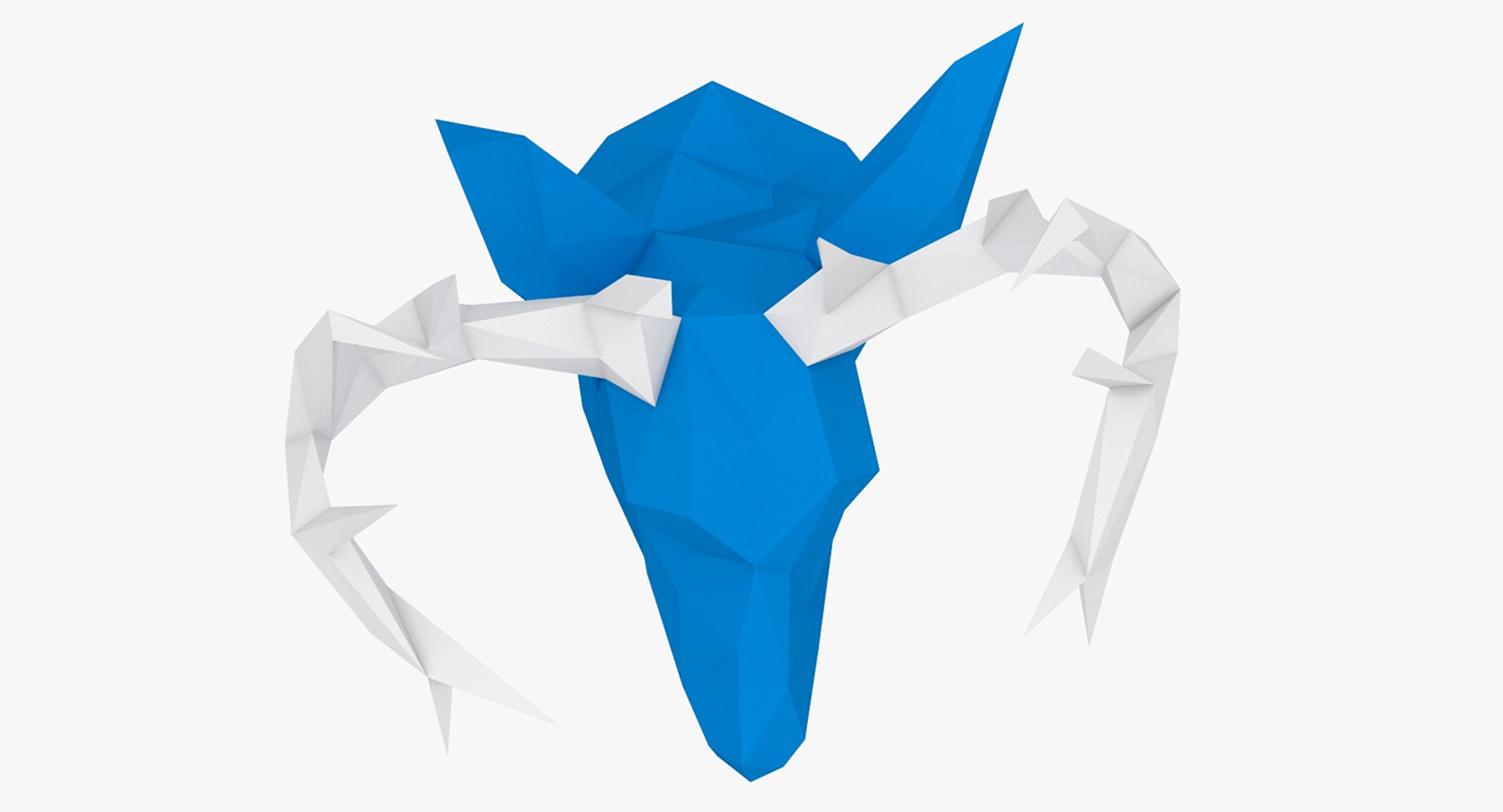 Deer Head Paper 3d Model