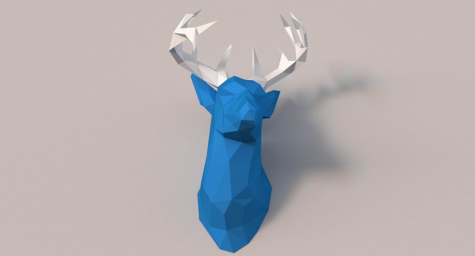 Deer Head Paper 3d Model