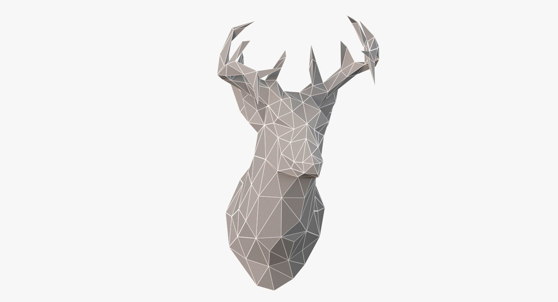 Deer Head Paper 3d Model