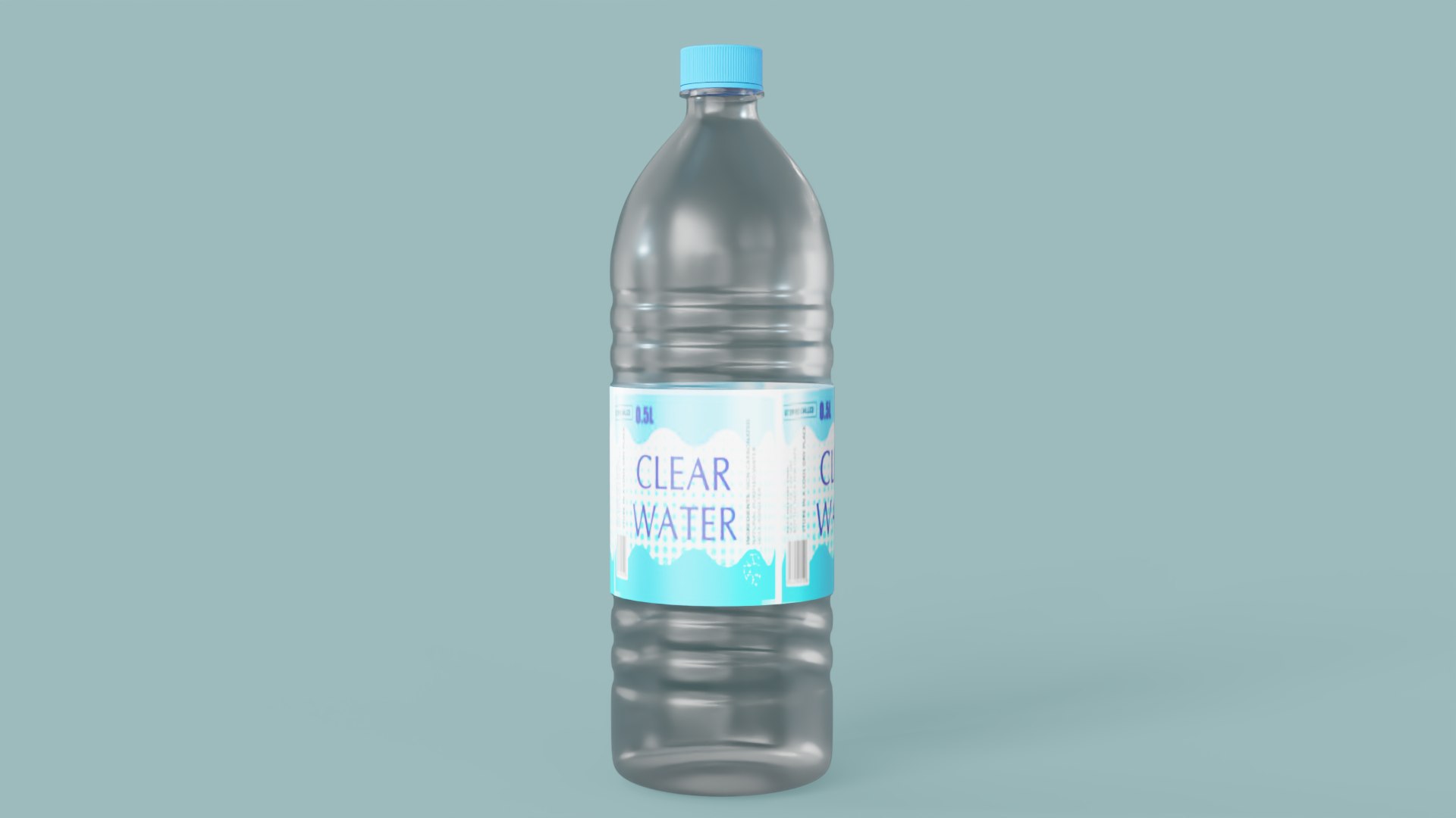 Disposable Water Bottle Model - TurboSquid 2348728