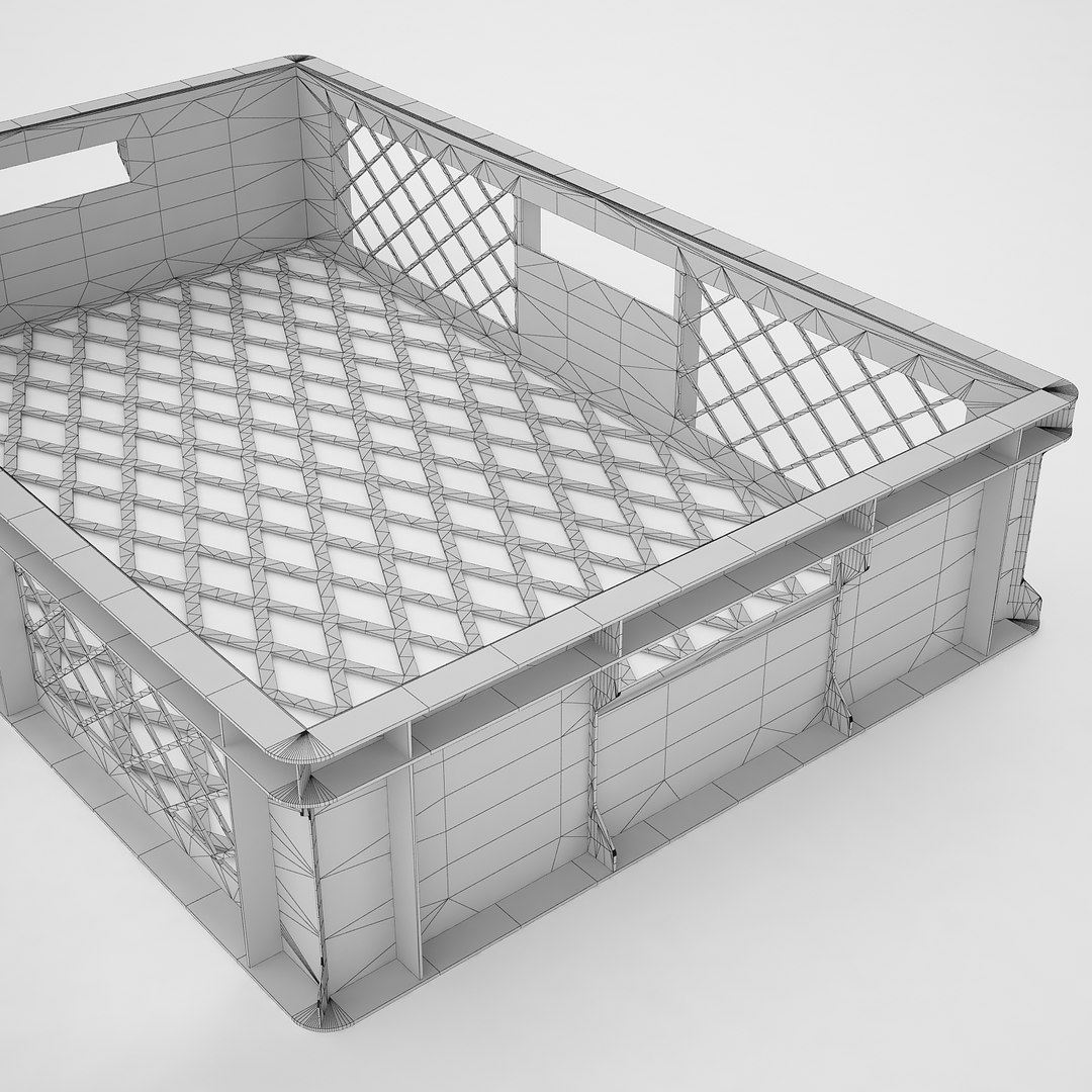 3d Model Plastic Crate