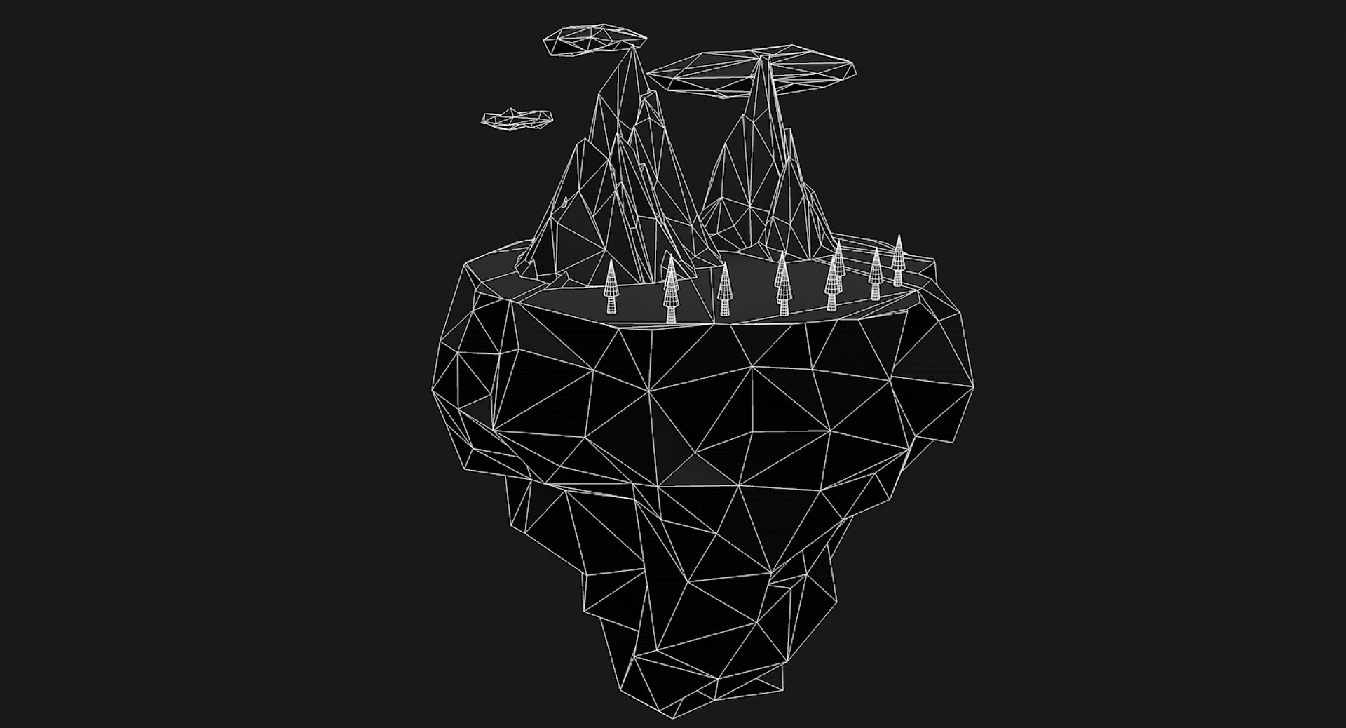 Floating Island Model - TurboSquid 1223709