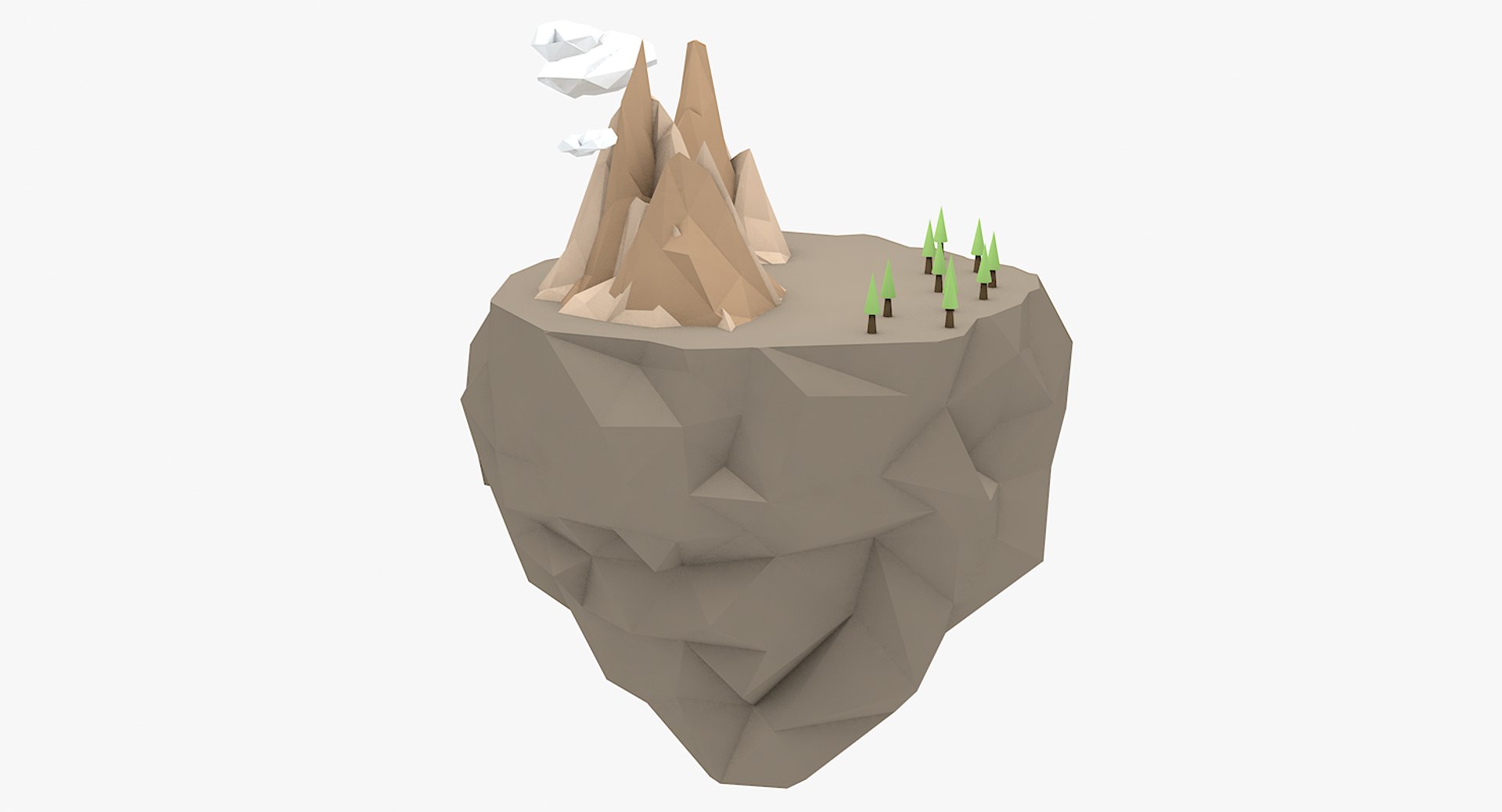 Floating Island Model - TurboSquid 1223709