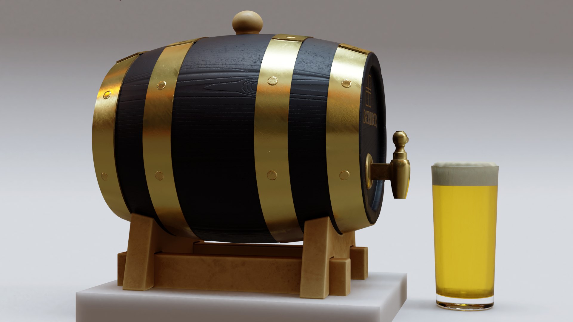 3D Model Beer Barrel 2 - TurboSquid 1782710