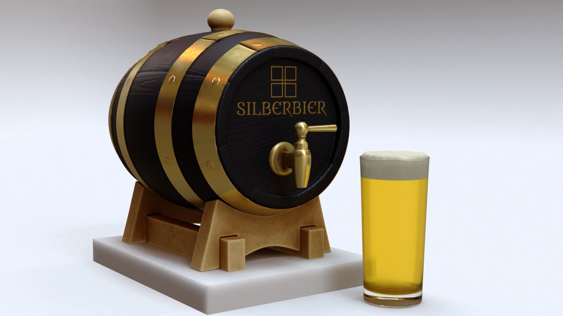 3D Model Beer Barrel 2 - TurboSquid 1782710