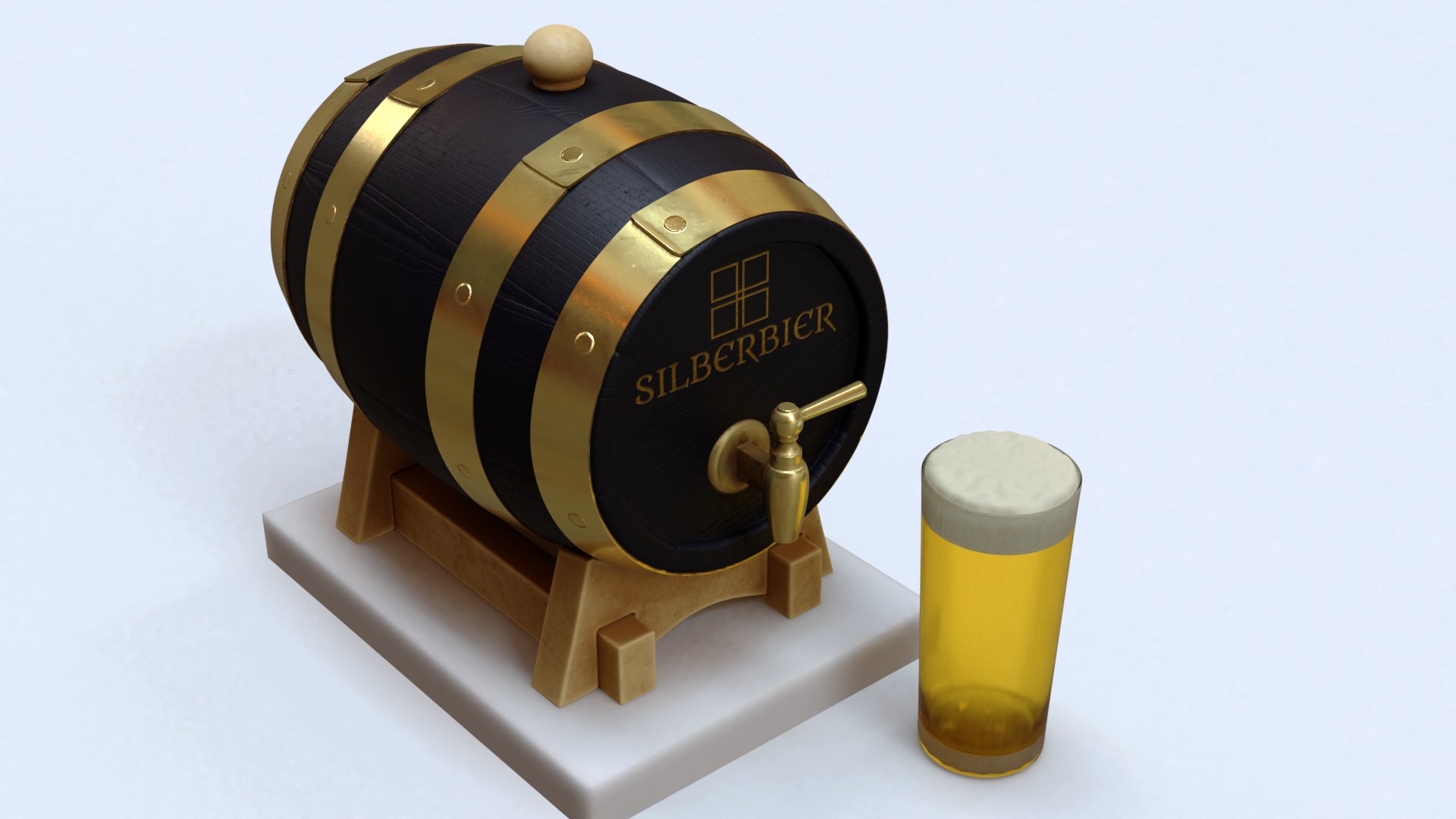 3D Model Beer Barrel 2 - TurboSquid 1782710