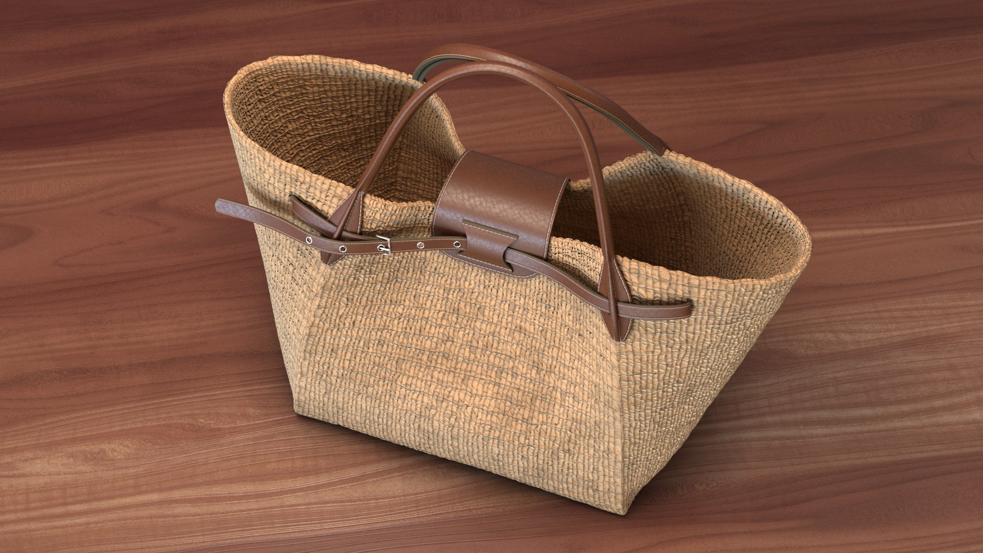 3D Woven Raffia Bag - TurboSquid 1920006