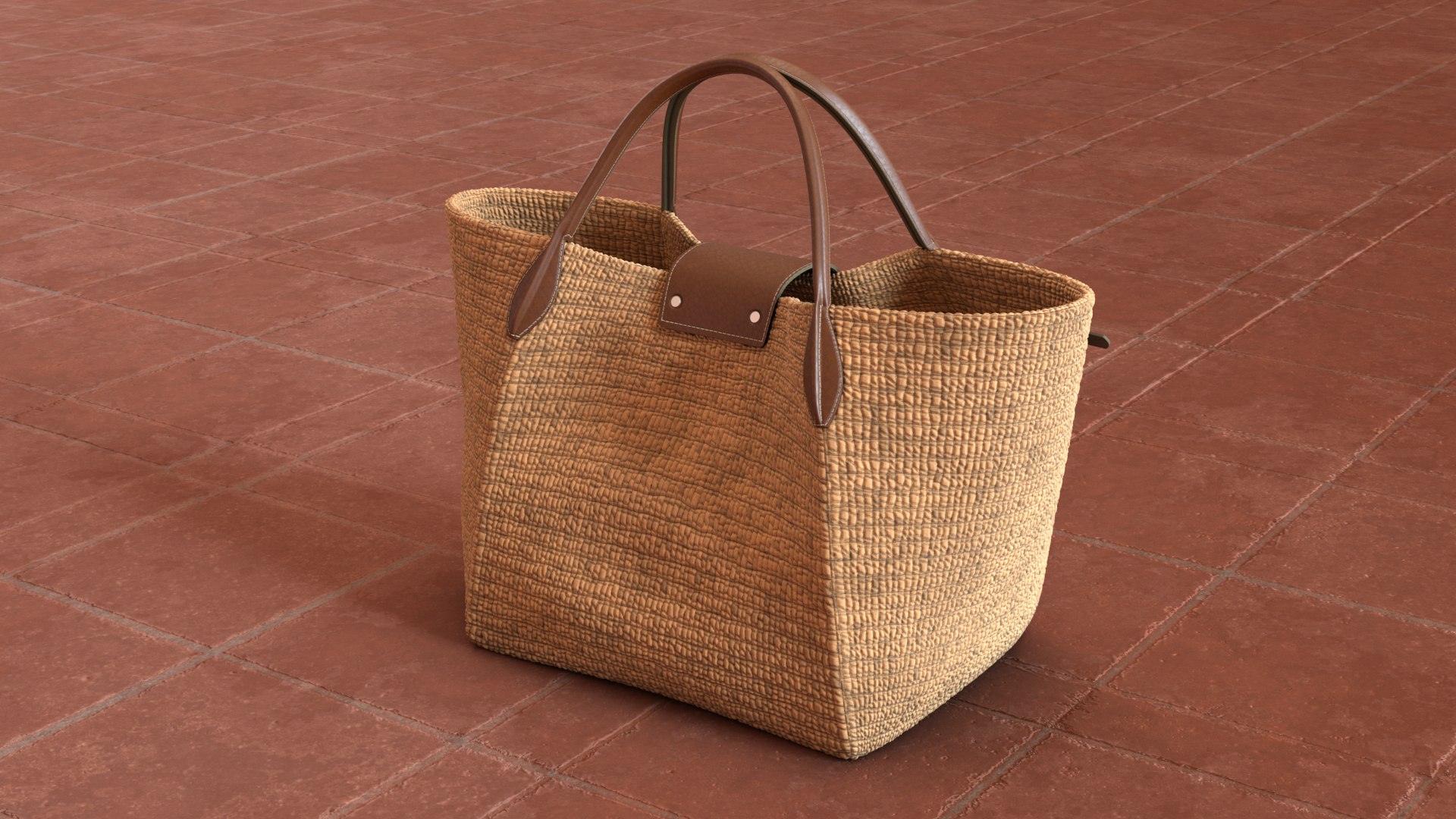 3D Woven Raffia Bag - TurboSquid 1920006