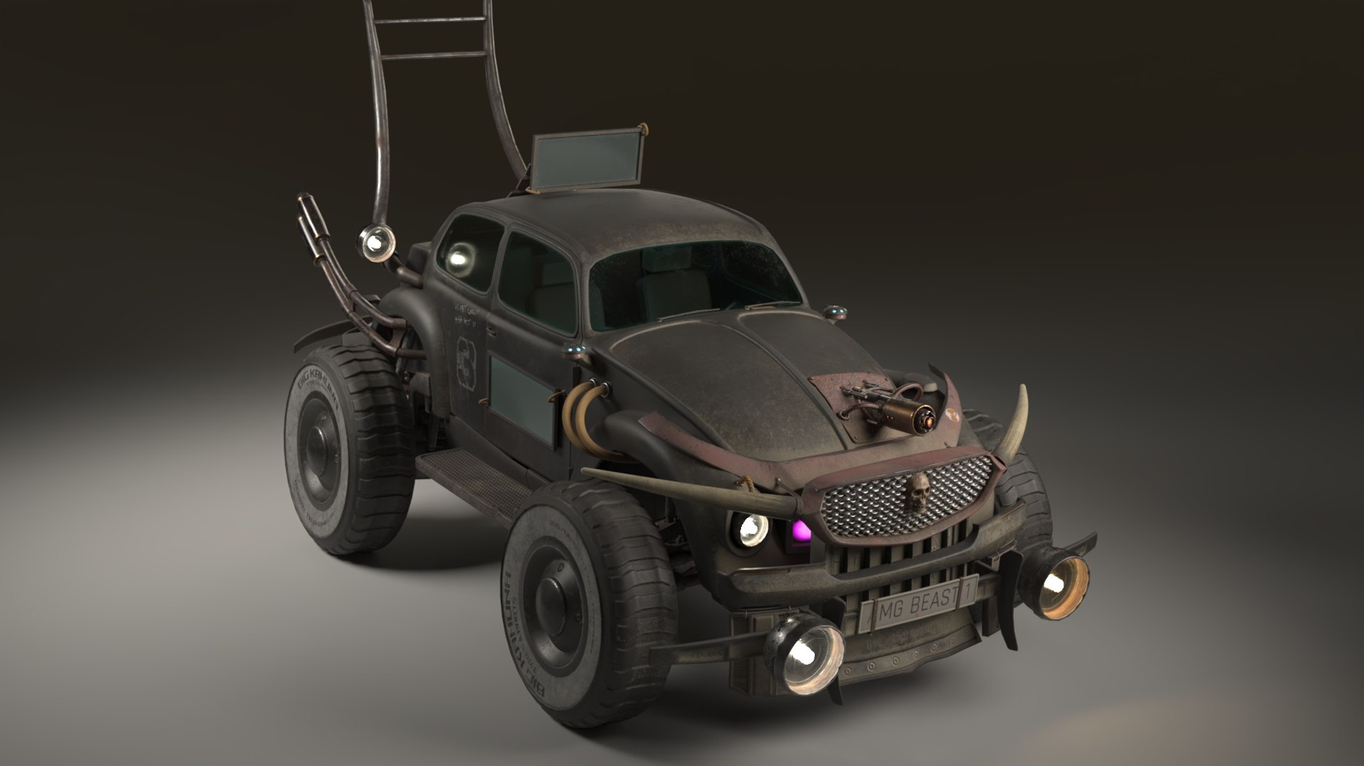 3D Mad Max Car - TurboSquid 2113007