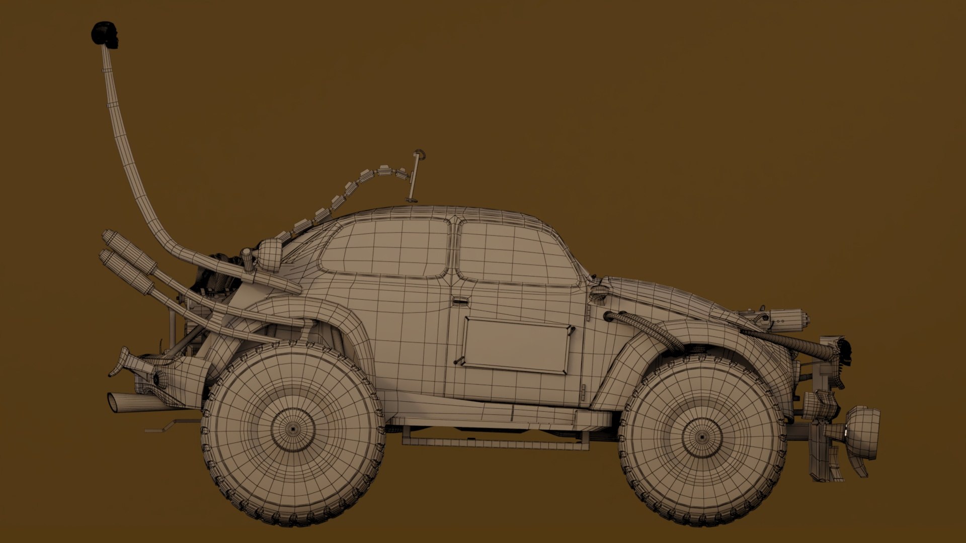 3D Mad Max car - TurboSquid 2113007
