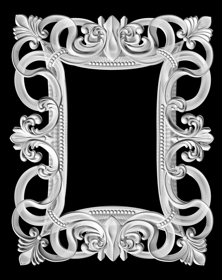 3D FRAME FOR MIRROR FOR CNC MILLING - TurboSquid 2254322
