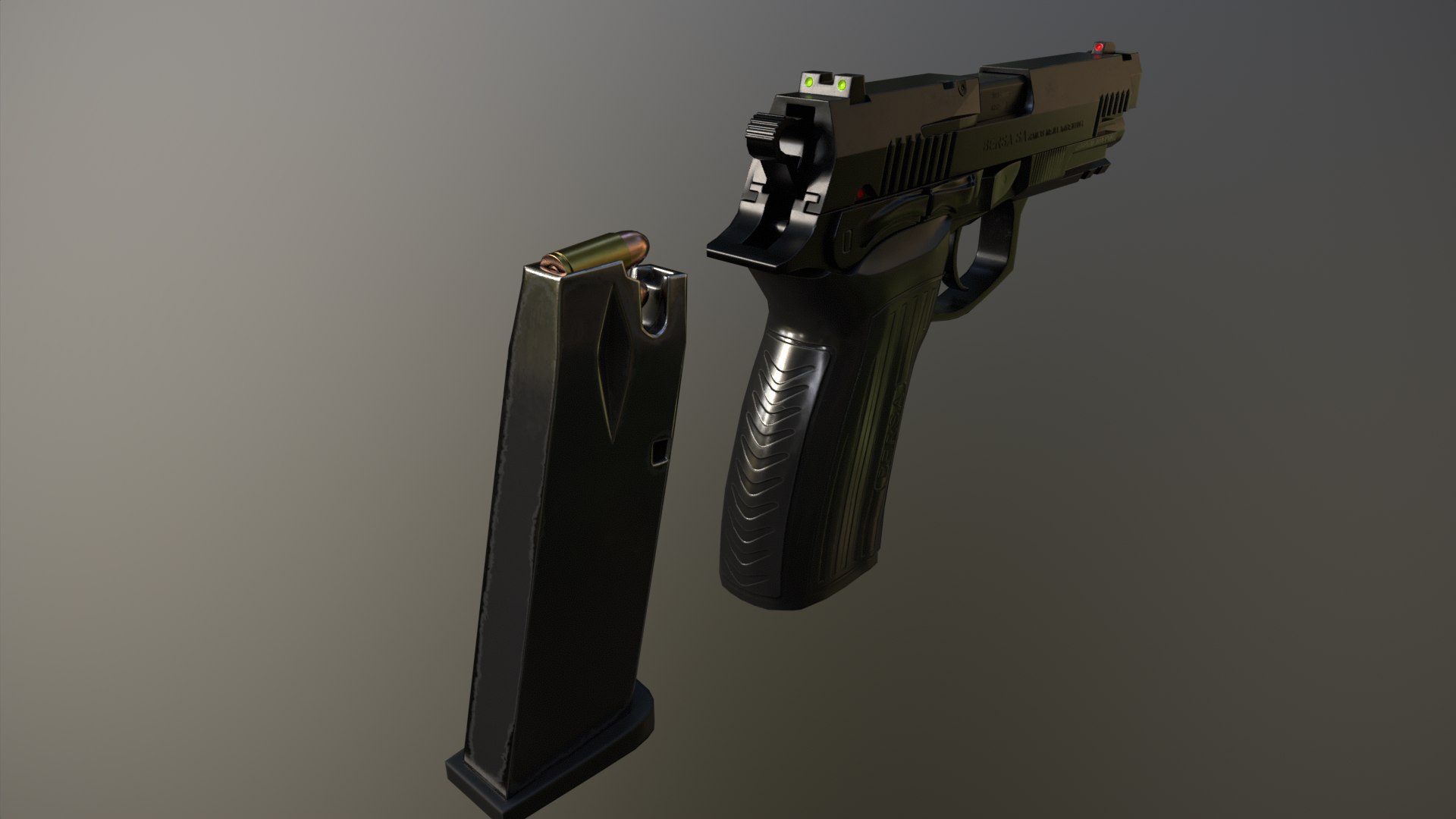 BERSA TPR9 Gun 9mm Model - TurboSquid 2201807