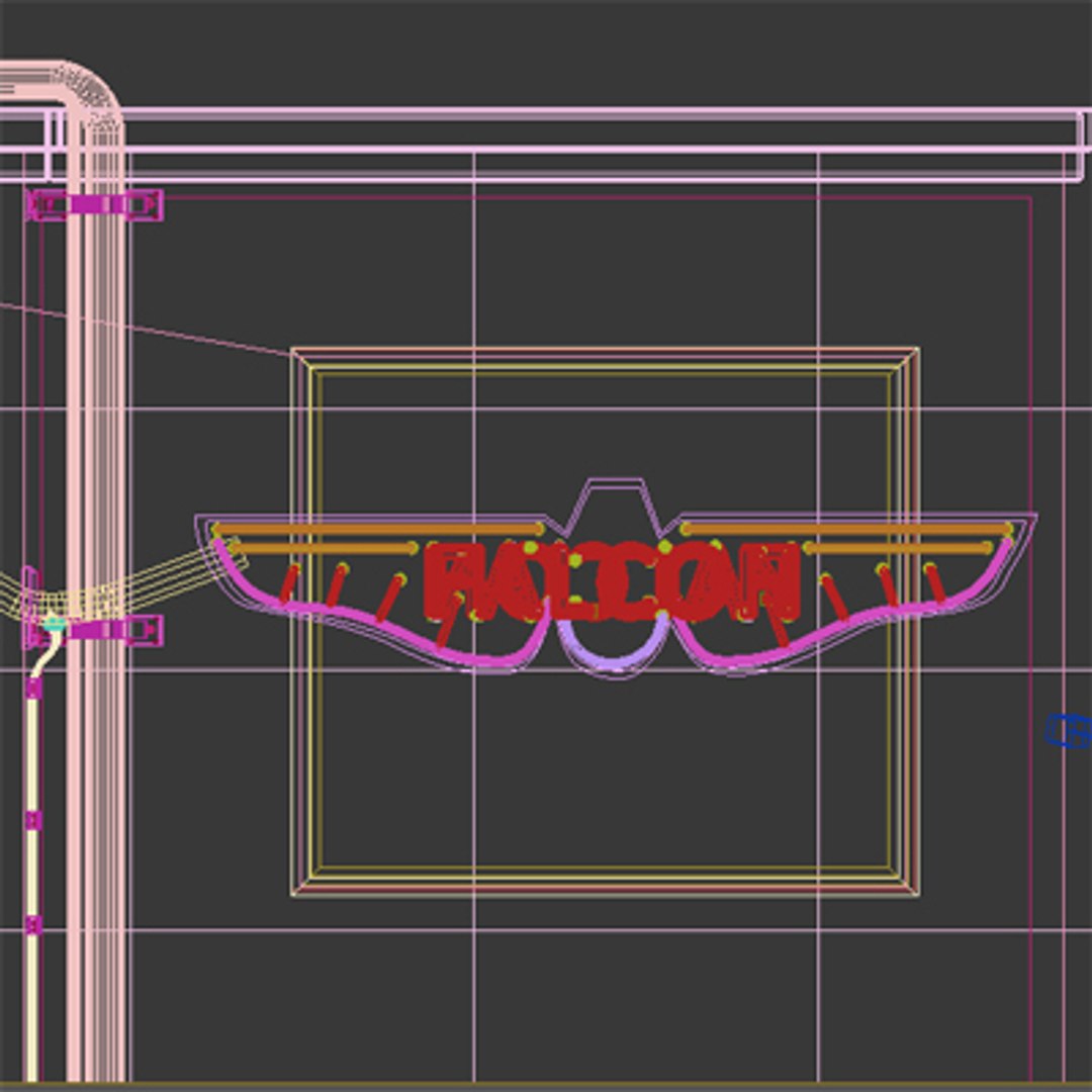 max exterior neon sign