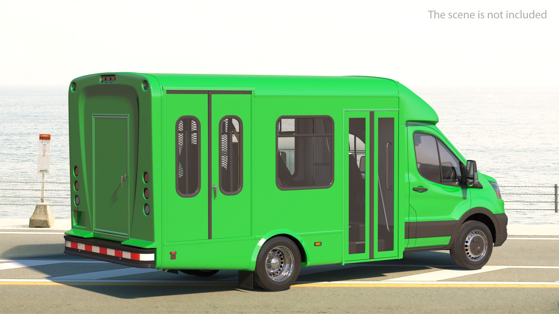 Passenger shuttle bus 3D model - TurboSquid 1605962