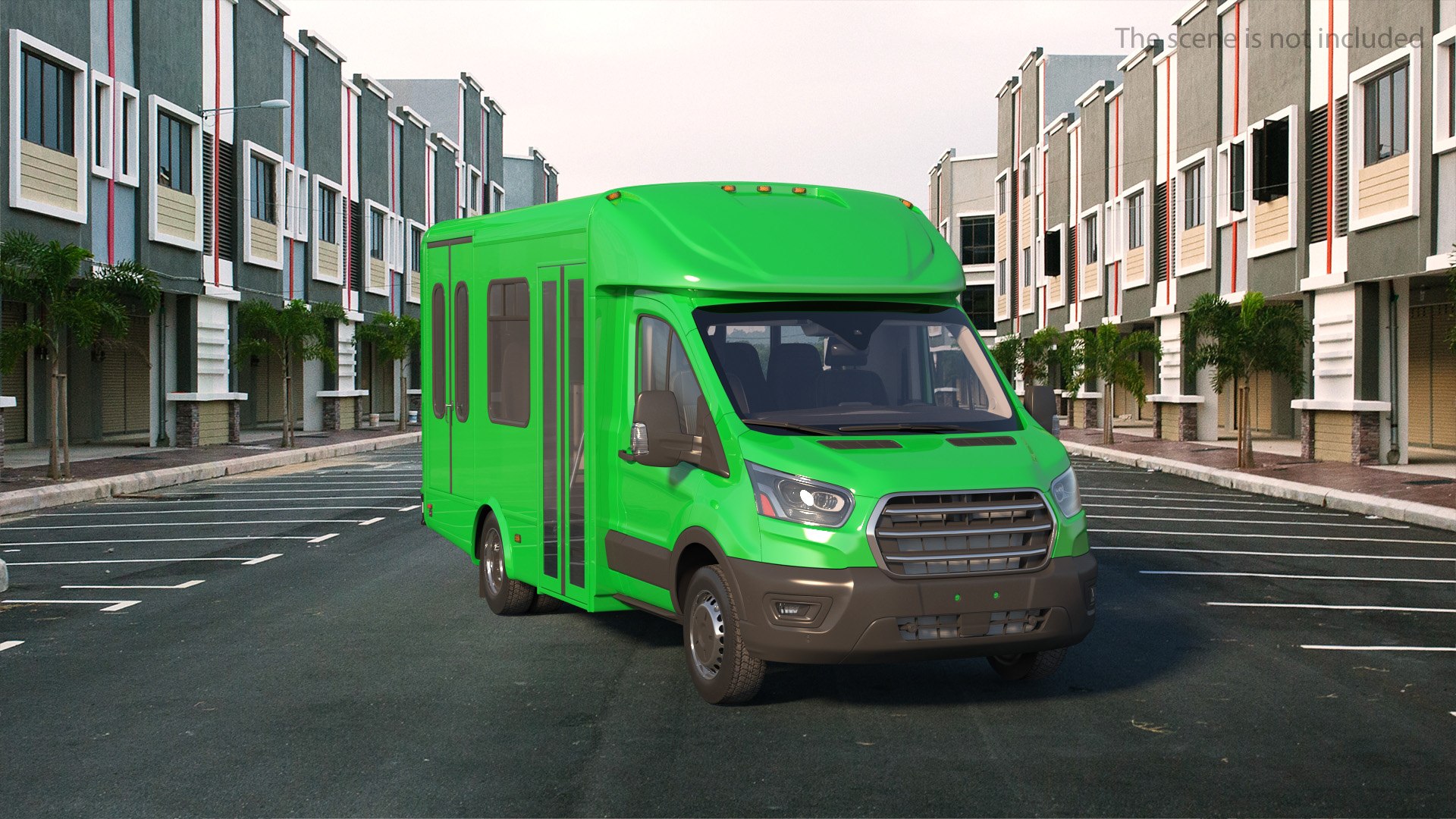 Passenger shuttle bus 3D model - TurboSquid 1605962