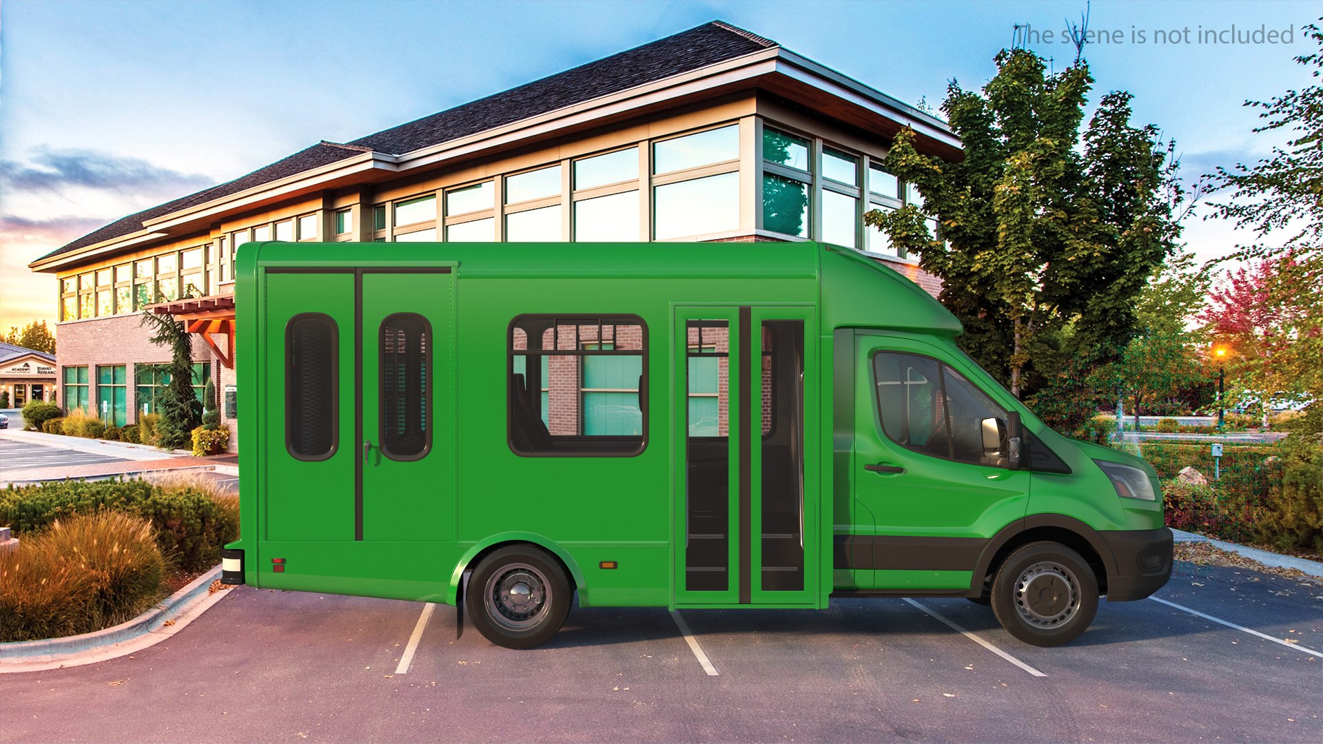 Passenger shuttle bus 3D model - TurboSquid 1605962