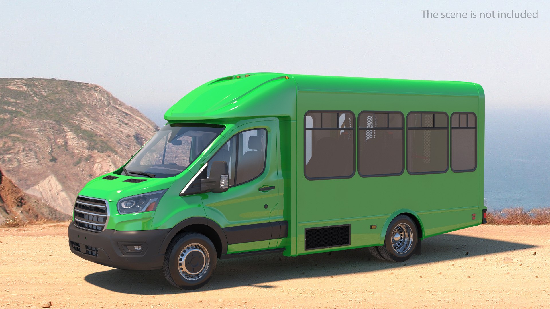 Passenger shuttle bus 3D model - TurboSquid 1605962