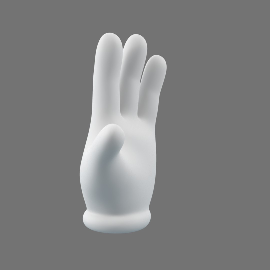 3D Gloved Hand 4 Fingers - TurboSquid 1395949