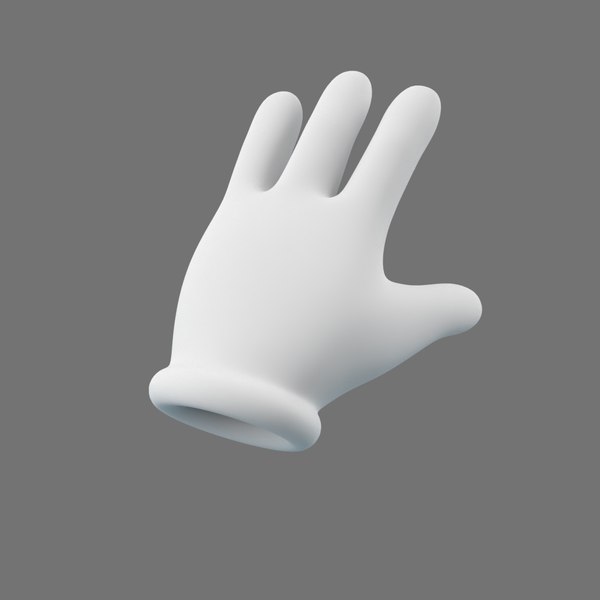 3D gloved hand 4 fingers - TurboSquid 1395949
