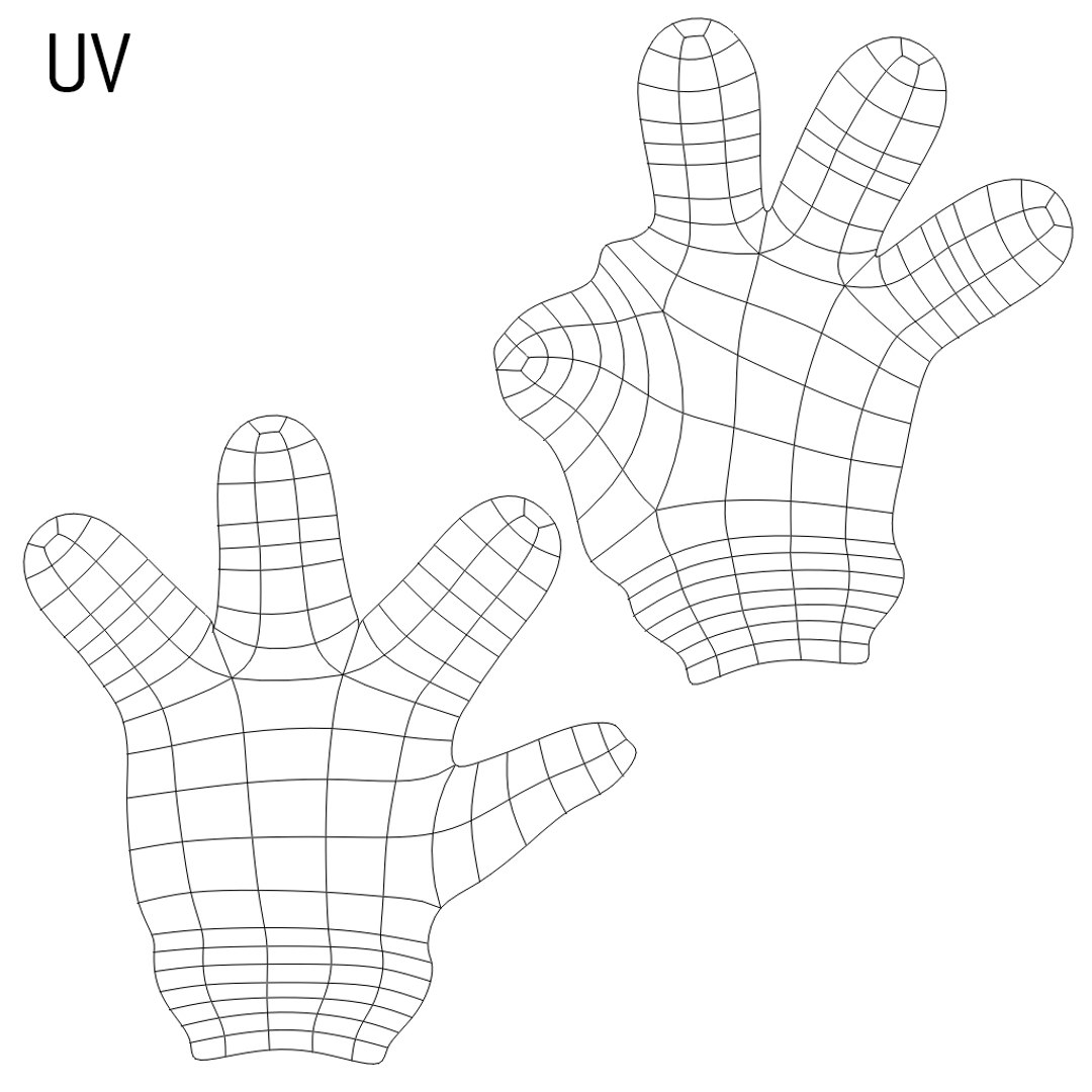 3D Gloved Hand 4 Fingers - TurboSquid 1395949