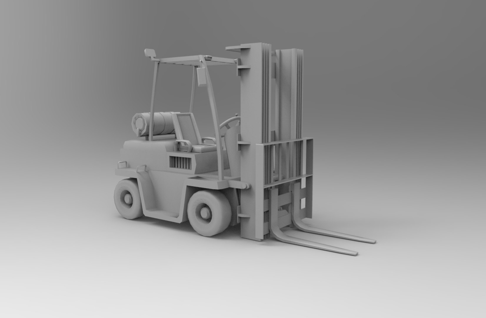 3d Fork Lift Model