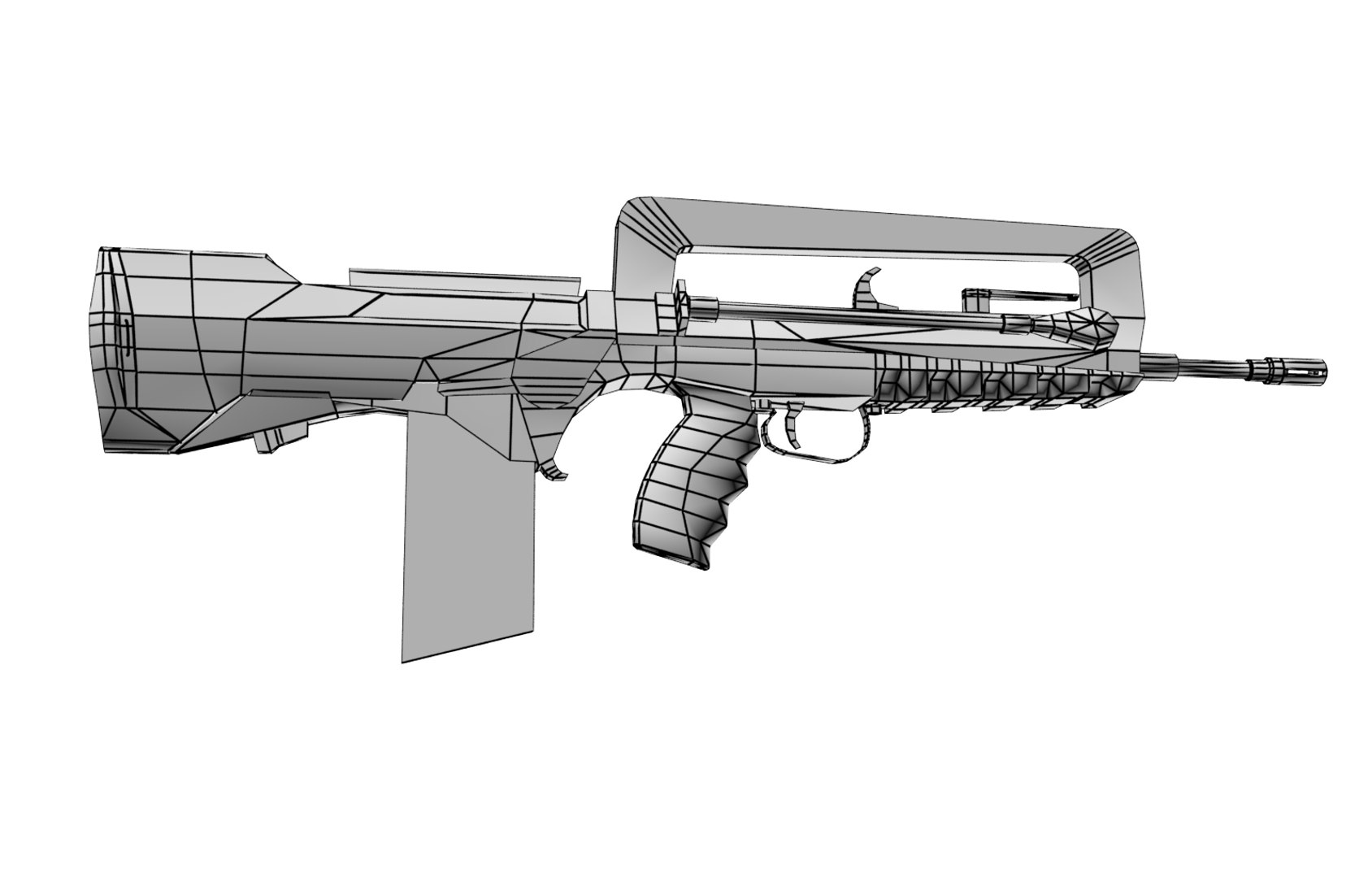 3d famas f1 assault rifle model